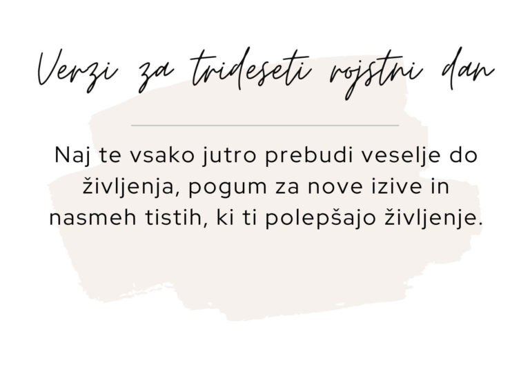 Najlepši verzi za 30. rojstni dan - Vinoincokolada.si